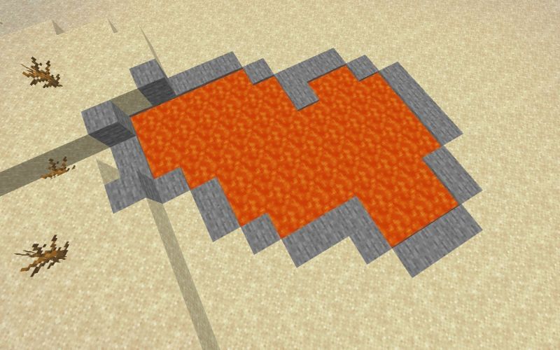 How to find a lava pool in Minecraft