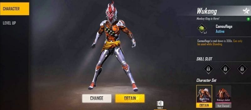 List of all active character abilities in Free Fire