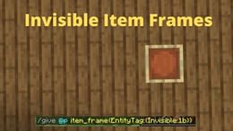 Invisible Item Frame Command Surfinghrom