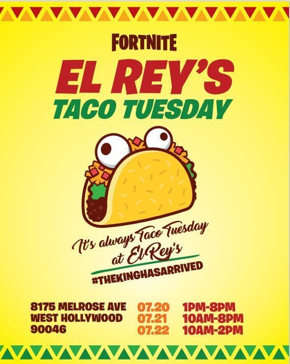 A Fortnite Taco store is all set to open in Los Angeles