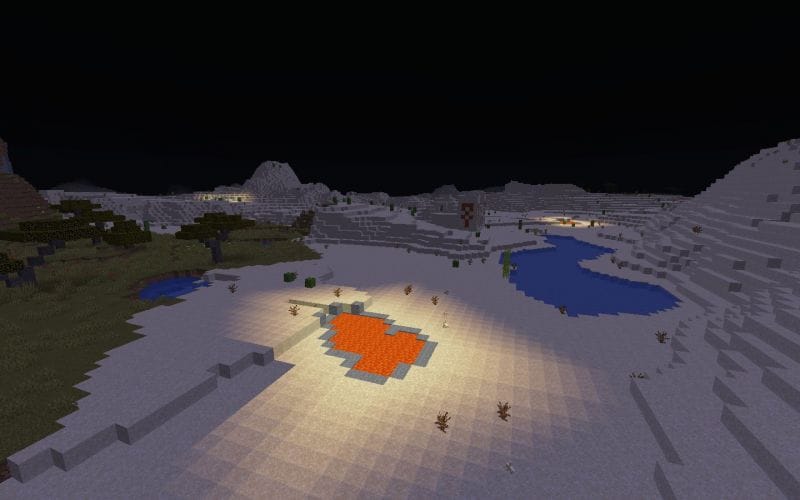 How to find a lava pool in Minecraft