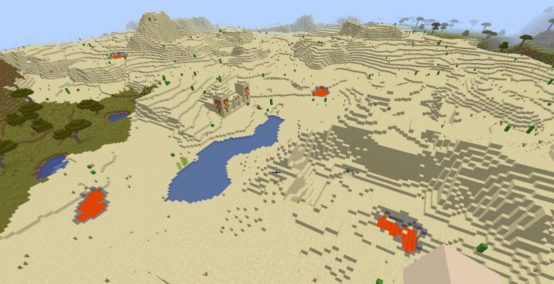 How to find a lava pool in Minecraft
