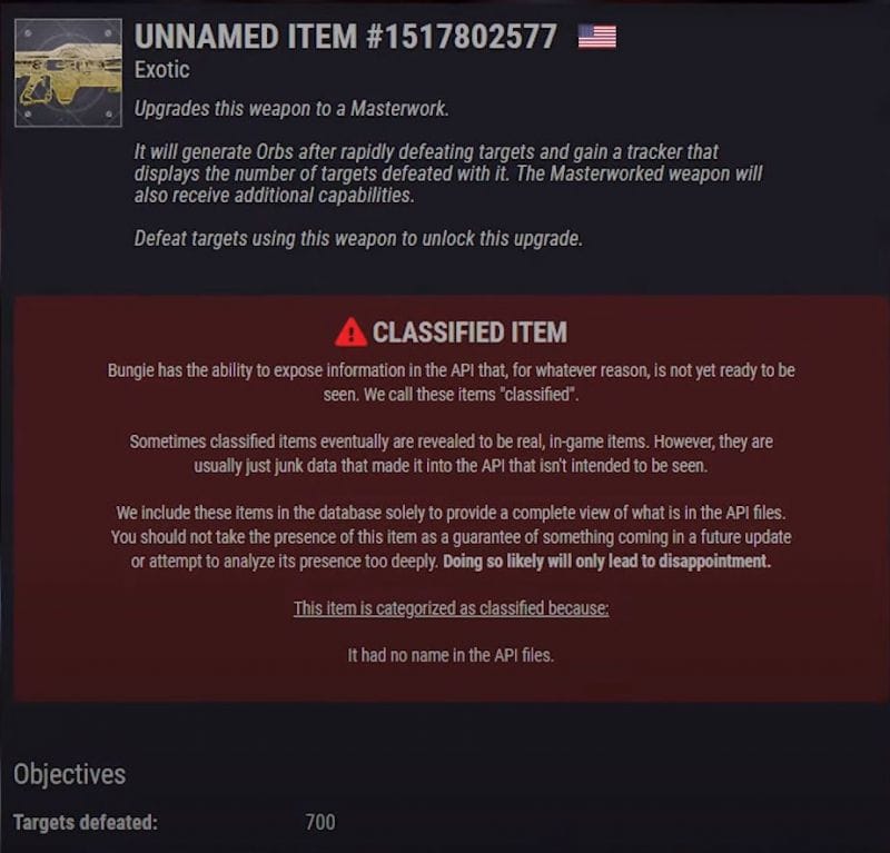 New catalysts for exotic weapons in Destiny 2 Season 15