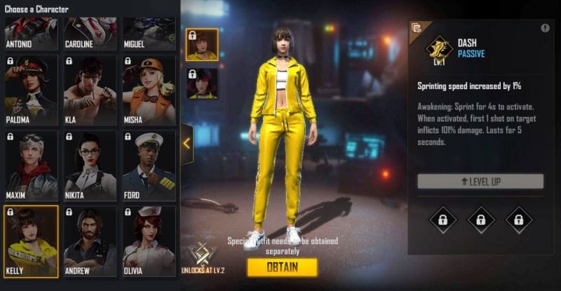 3 best Free Fire character combinations with Wukong