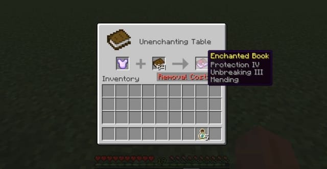 Minecraft Redditor showcases their unenchanting table mod