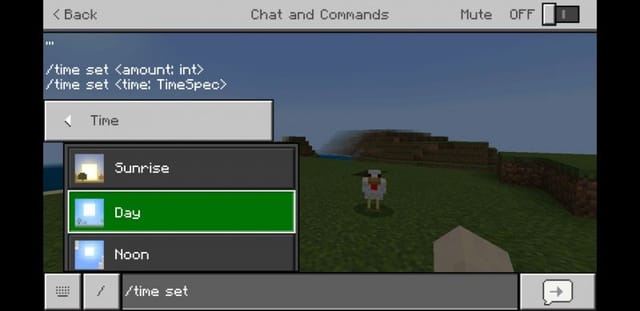 How to change weather using commands in Minecraft Pocket Edition