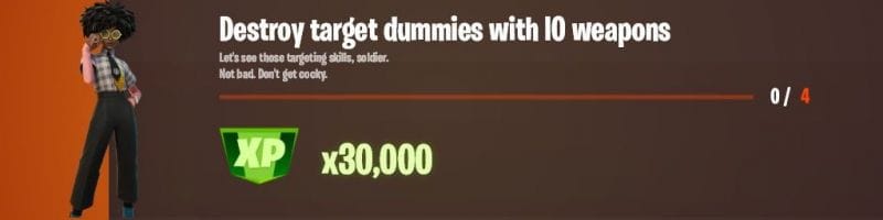 Where to find and destroy target dummies in Fortnite (Week 12 challenges)