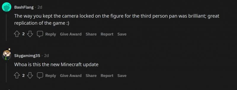 Redditor creates a first person lego Minecraft animation