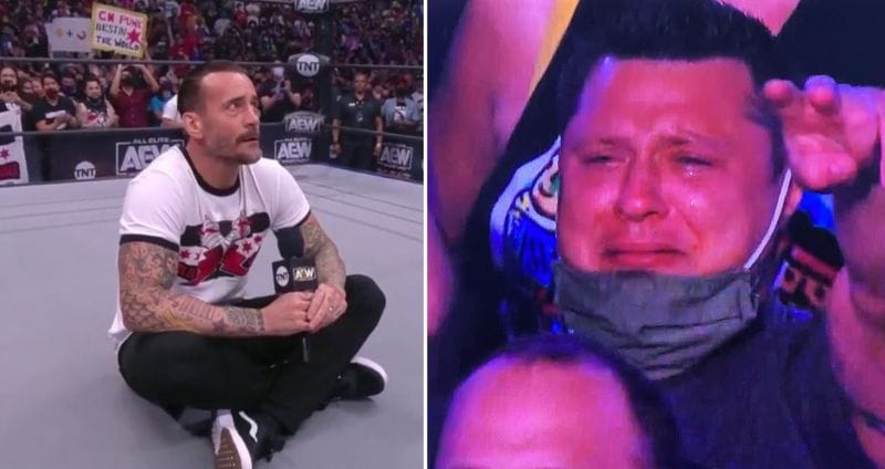 CM Punk comments on crying fan during AEW Rampage