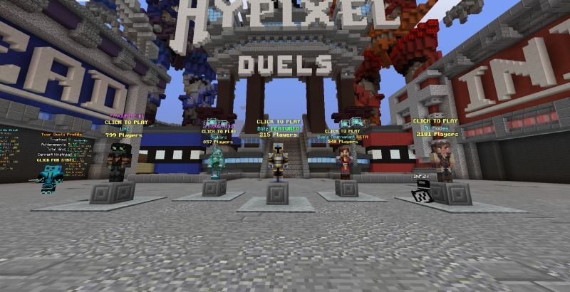 5 most popular Minecraft games on Hypixel server