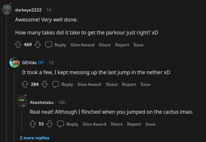 Minecraft Redditor creates "the story of Minecraft" parkour map