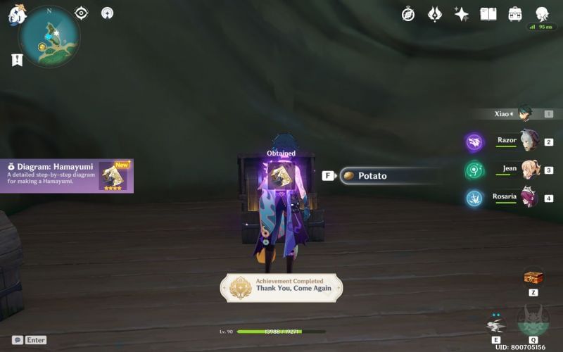 How to get Inazuma's craftable Bow blueprint in Genshin Impact