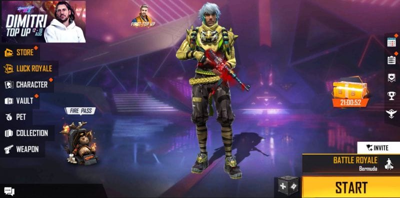 Garena Free Fire Dimitri Top Up event: Free Dimitri character and other ...