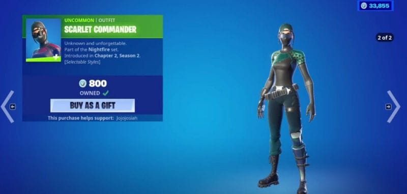 Fortnite Scarlet commander gets a new style variant