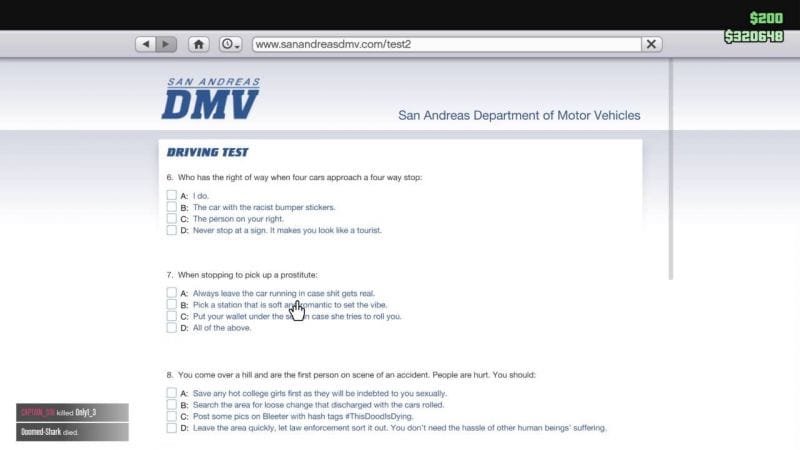 Beginner's guide to completing GTA Online's San Andreas DMV test