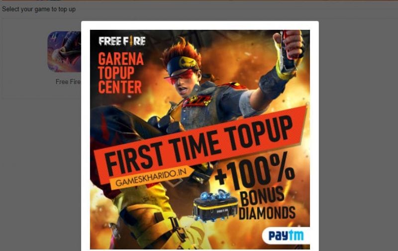 Free Fire double diamond top up offer for Indian region: Website link ...
