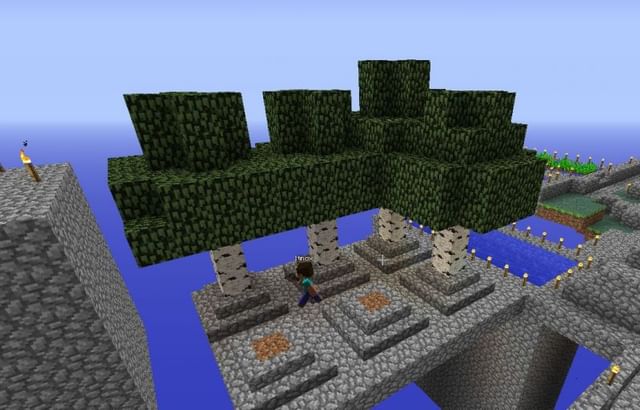 How to farm trees in Minecraft Skyblock