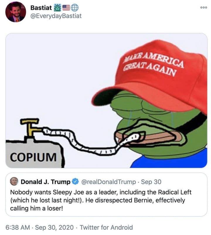 What does copium mean on Twitch chat?