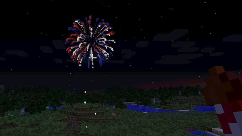 How to create colored fireworks in Minecraft