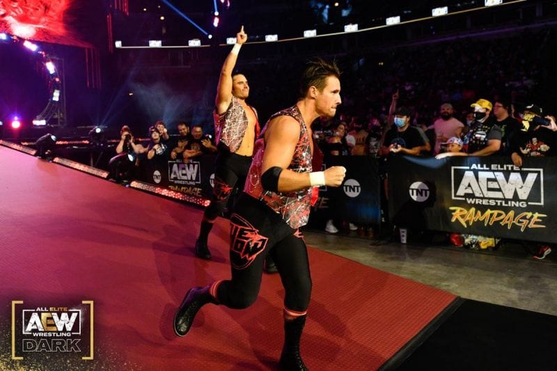 When was AEW tag team 2point0 released from WWE?