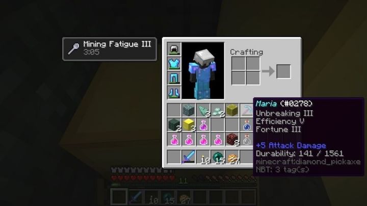 How to get rid of Mining Fatigue in Minecraft