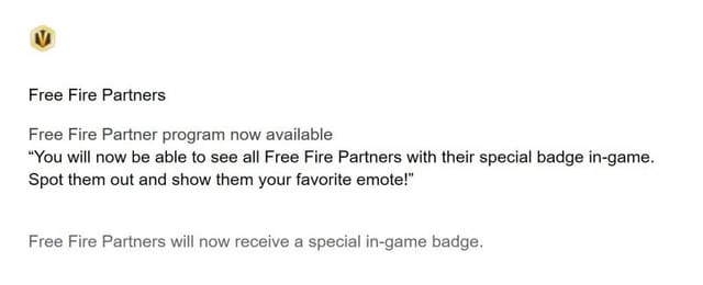 V Badge in Free Fire: What it is and how to get it?
