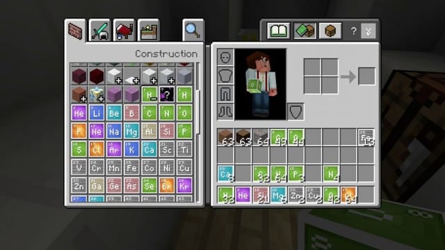 How to make elements in Minecraft: Education Edition