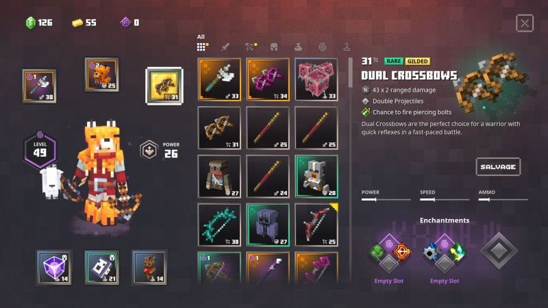 How to get gilded weapons in Minecraft Dungeons