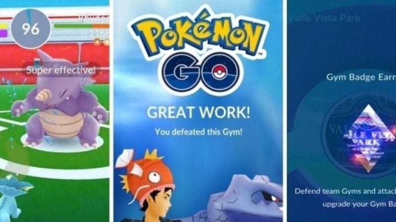 How do gym badges work in Pokemon GO?