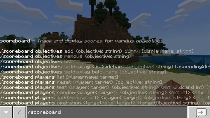 How to use the scoreboard function in Minecraft: Bedrock Edition