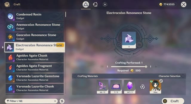 How to craft Electroculus resonance stone in Genshin Impact to find ...