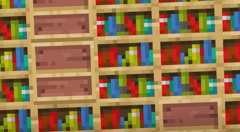 What are the uses of bookshelves in Minecraft?