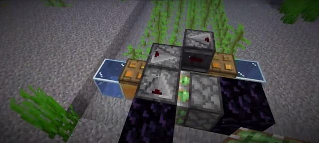 How to create an underwater flying contraption in Minecraft