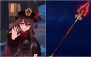Hu Tao And Her Signature Weapon Staff Of Homa Return To Genshin Hu Tao And Her Signature Weapon Staff Of Homa Return To Genshin