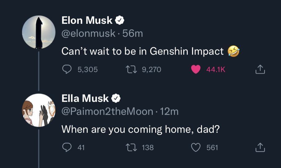 Elon Musk sends Genshin Impact fans into a frenzy with his latest troll ...