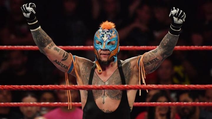How long has Rey Mysterio been wrestling in WWE?