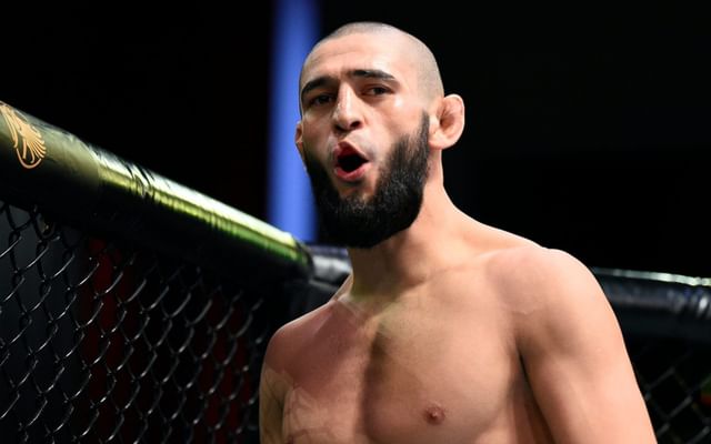 What happened to Khamzat Chimaev's lip?