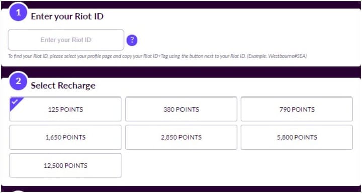 How to purchase Valorant Points through Codashop