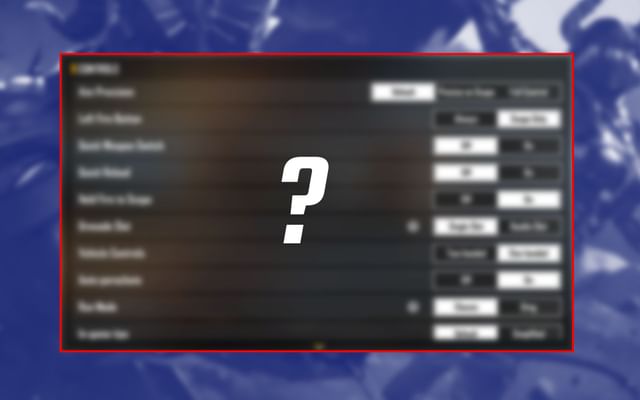 Best Free Fire control settings for amateur players