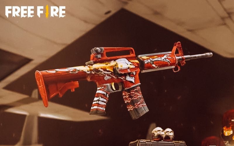 Top 5 most popular Free Fire gun skins like Hellfire M4A1 (October 2021)