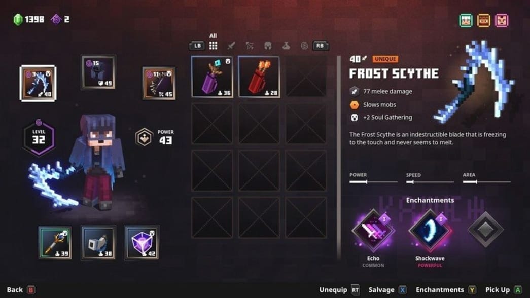 How to get the Frost Scythe in Minecraft Dungeons