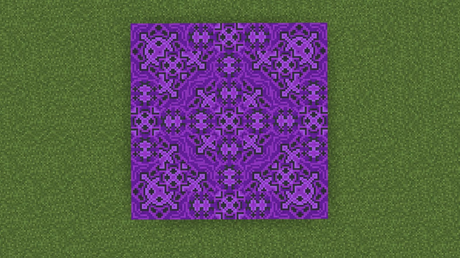 How to create patterns using glazed terracotta in Minecraft