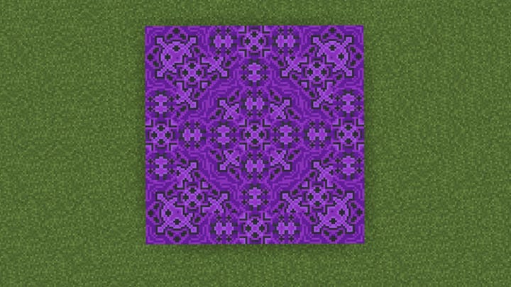 How to create patterns using glazed terracotta in Minecraft