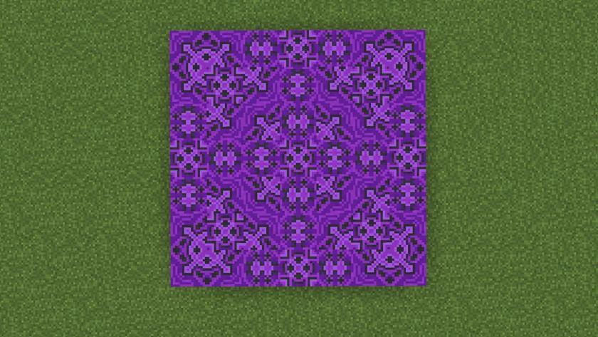 How to create patterns using glazed terracotta in Minecraft