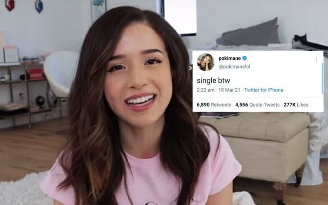 "Single btw": Pokimane reveals the reason behind her relationship ...