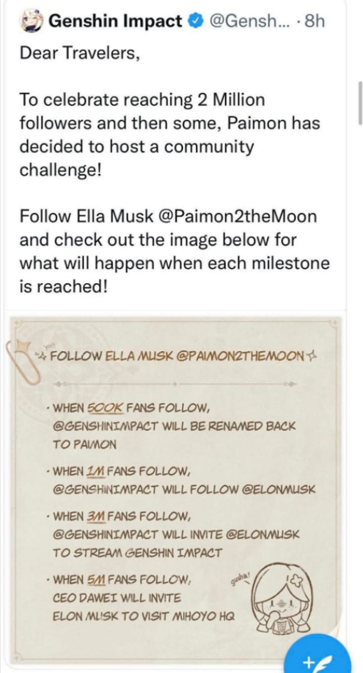 Who's Ella Musk? Genshin Impact x Elon Musk trend explained