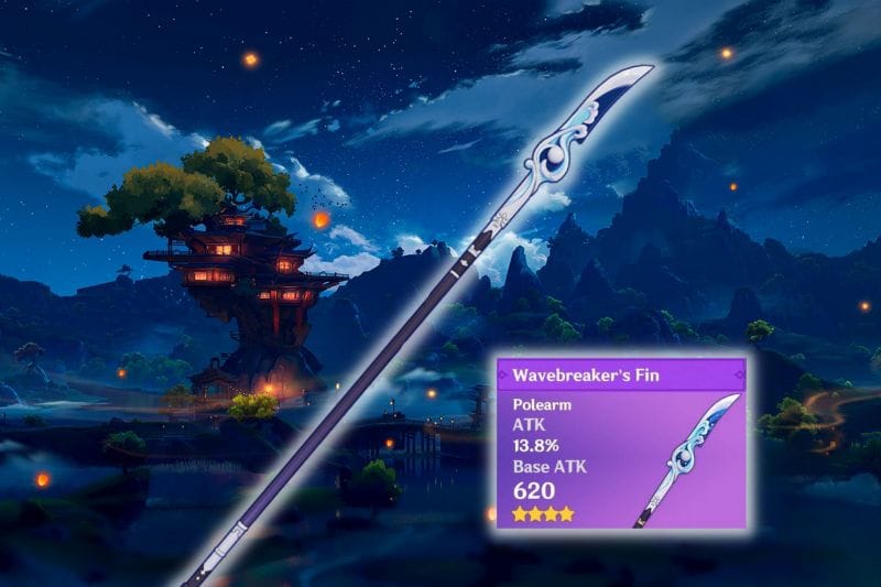 Wavebreaker's Fin in Genshin Impact: Stats, passive, and more details