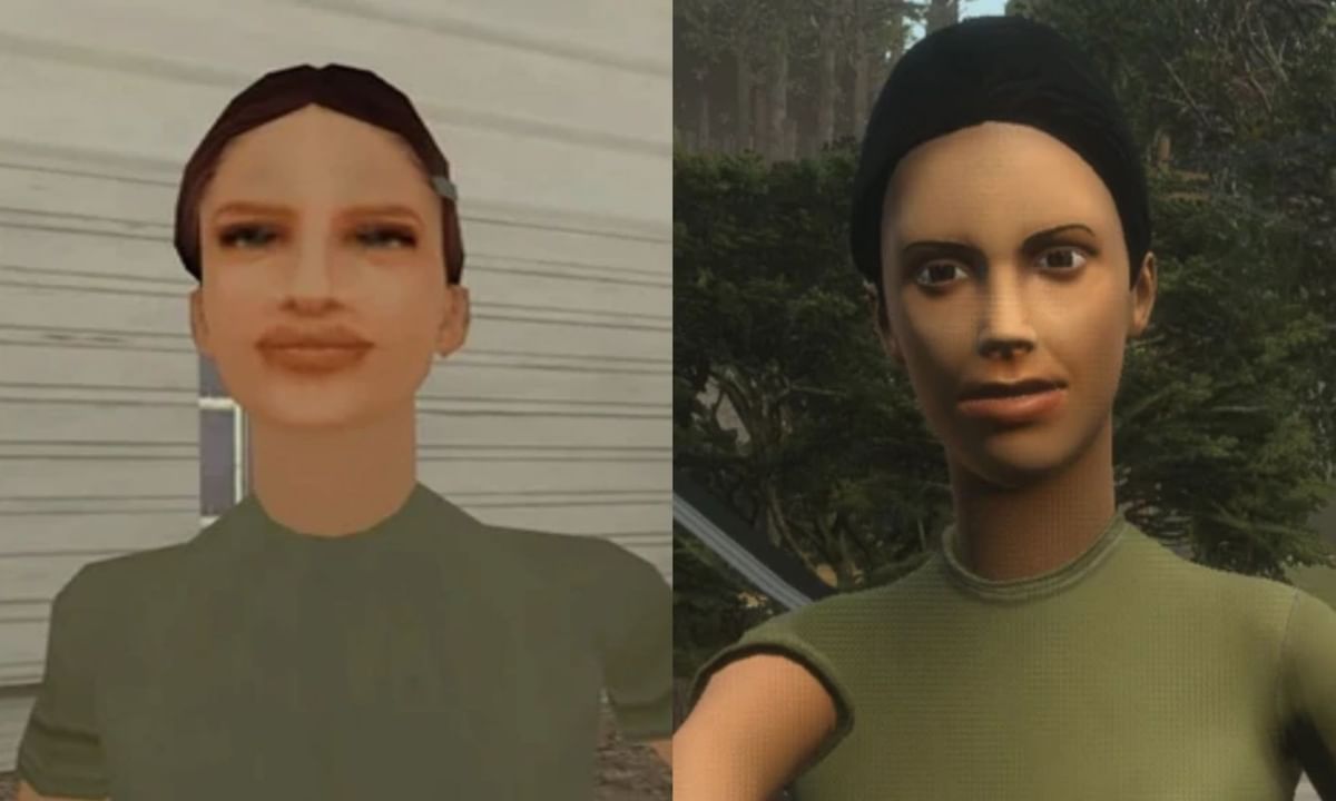 The GTA trilogy makes CJ's girlfriends look different