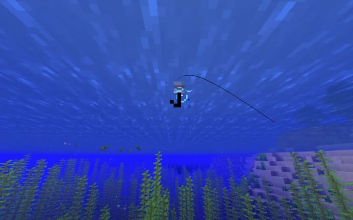How to get treasure items by fishing in Minecraft