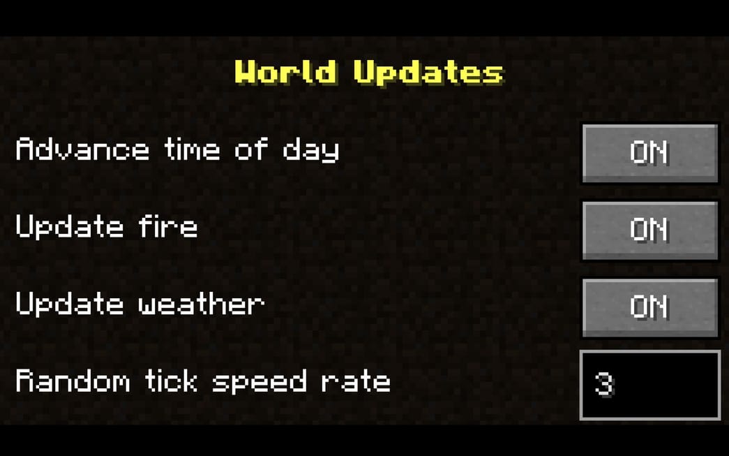 How to change random tick speed in Minecraft